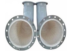 China Alumina Ceramic Lined Elbow Pipe ASTM A106 CE API Wear Resistant 600°C for sale