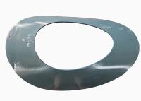 China Q245R DN1000 DN500 10mm Saddle Shaped Reinforcement Ring for Pressure Vessel for sale