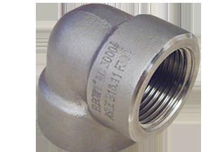 China ASME B16.11 Carbon Steel Forged Socket Weld 3000lbs SW Elbow NPS1/2-8 for sale