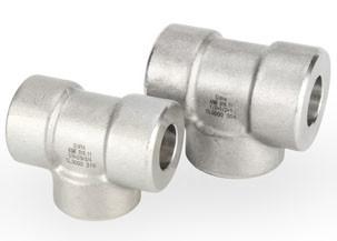 China ASME B16.11 Socket Weld Tee 3000LB 6000LB Stainless Steel 304 316 High Pressure Pipe Fitting for sale