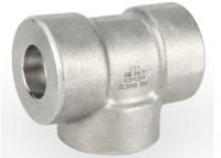 China ASME B16.11 Socket Weld Tee 3000LB 6000LB Stainless Steel 304 316 High Pressure Pipe Fitting for sale