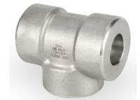 China ASME B16.11 Socket Weld Tee 3000LB 6000LB Stainless Steel 304 316 High Pressure Pipe Fitting for sale