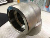 China 6000LB 90 Degree Elbow Carbon Steel Socket Weld Fitting Female Thread 1/2 Inch for sale