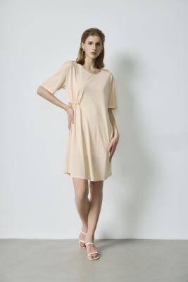 China Fitted Silk Slip Dress 100% Mulberry Silk Pajama Set Adjustable Waist Tie for sale