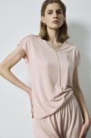 China Pink Silk Sleepwear 100% Mulberry XS - XL Size Women'S Custom Pajama Set for sale