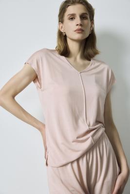 China Pink Silk Sleepwear 100% Mulberry XS - XL Size Women'S Custom Pajama Set for sale