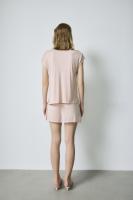 China Pink Silk Sleepwear 100% Mulberry XS - XL Size Women'S Custom Pajama Set for sale