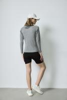 China Custom Wool Base Layer 100% Pure Hooded Balaclava Wool Long Sleeve Top for sale