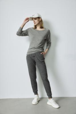China Grey Merino Wool Thermals Base Layer Wool Long Sleeve Shirt Women'S Jogger Pants for sale
