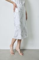 China Custom White Sequin Dress Leaf Pattern Sleeveless Midi Dress  XS S Size for sale