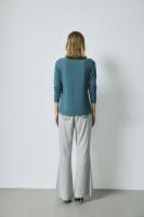 China Long Sleeved Short Collar Shirt Green Cotton Polyester Shirt Wool Loop Work To Weekend for sale