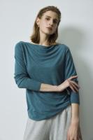 China Long Sleeved Short Collar Shirt Green Cotton Polyester Shirt Wool Loop Work To Weekend for sale