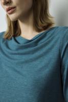 China Long Sleeved Short Collar Shirt Green Cotton Polyester Shirt Wool Loop Work To Weekend for sale