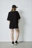 China Oversized Basic Tank Top Black Graphic OEM ODM Streetwear T-Shirt for sale