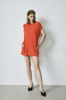 China Side Pocket Short Sleeve Mini Dress 84 - 86cm S Size Soft Stretch Pants And Dress for sale