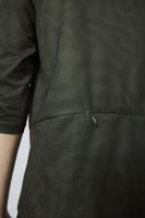 China Biking Olive Green  Basic Shirts Womens 3 4 Sleeve Raglan T Shirt for sale