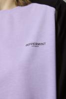 China Custom Color Basic Tops Block Oversized Raglan Sleeve Tee Lilac Black Casual Top for sale