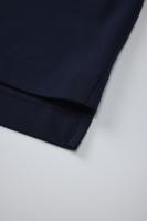 China Navy Blue Beaded Embellished Neckline Long Sleeve Blouse Wrinkle Resistant for sale
