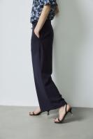 China Printed Off Shoulder Neckline Top Customization Black Wide Leg Pant Set for sale