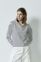 China Cotton Spandex Loop Sweatshirt Sportswear Soft  Functional  Striped Zip Up Hoodie for sale