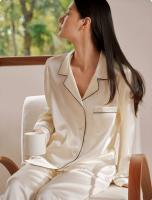 China 100% Mulberry Silk Pajama Set for Women - Breathable & Moisture-Wicking with Relaxed Loose Fit for sale