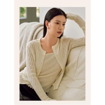 China Cable-Knit Cardigan, Old Money Style for sale