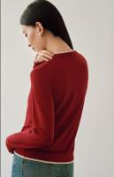 China Color-Block Cardigan, Wool & Silk for sale