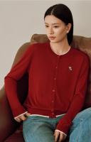 China Color-Block Cardigan, Wool & Silk for sale