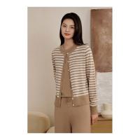 China Wool & Mulberry Silk Blend Cardigan - Women's Soft Knit Open-Front Sweater for sale