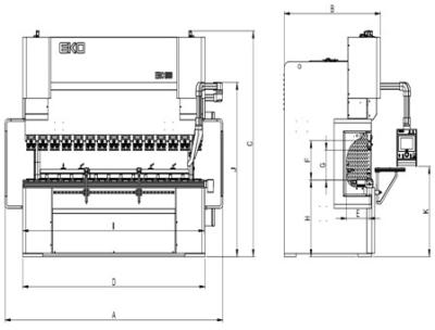 China 125T/3200 6+1 Axis Manual Bending Machine CNC Press Brake EHC8025 for sale