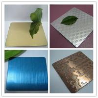 China colored/etched/embossed decorative Stainless Steel sheet for sale