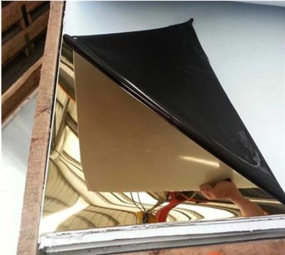 China Ti-Gold color mirror finish stainless steel sheet 201 304 316 430 grade for sale