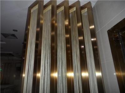 China Stainless steel edge profile for doors with rose gold color for sale