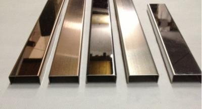 China Stainless steel custom U-Channel No4 brushed/ No8 mirror finish  304 /201/316 GRADE for sale