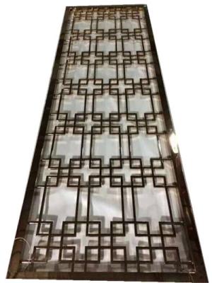 China China design titanium gold stainless steel screens room dividers for interior decoration for sale