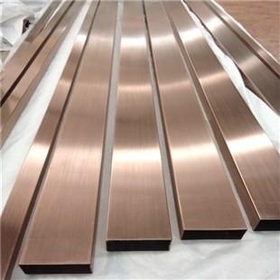 China Stainless Steel U-Trim, Hairline Rose Gold Color Stainless Steel Trim/cover trim for sale