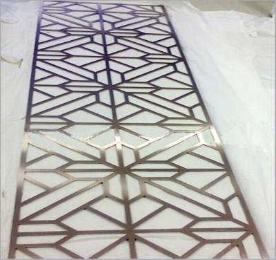 China rose gold decorative room dividers stainless steel laser cut sheet partition for sale