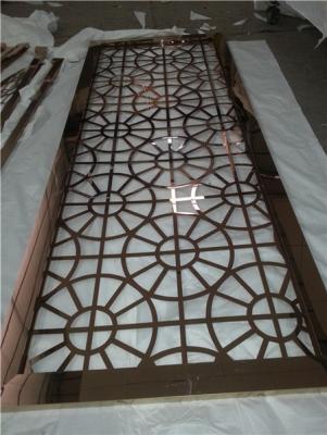 China laser cut stainless steel plate for interior decoration raw materials with color coat for sale