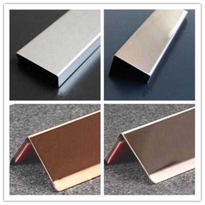 China stainless steel channel trim, angle trim,shape( U, J, Z,L,T) trim, decorative trim for sale