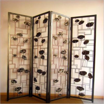 China stainless steel /metal /brass folding screen room divider with different colors and design for sale