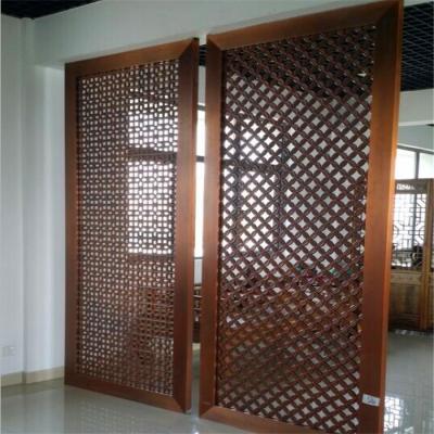 China metal stainless steel  sliding doors interior room divider with PVD colors and design for sale