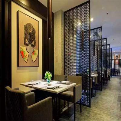 China Top quality Mordern design Laser cut partition screen panel restaurant metal room divider for sale