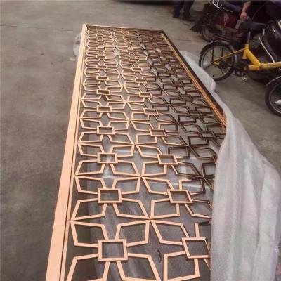 China stainless steel sheet metal fabrication laser cut screen room divider from china factory for sale