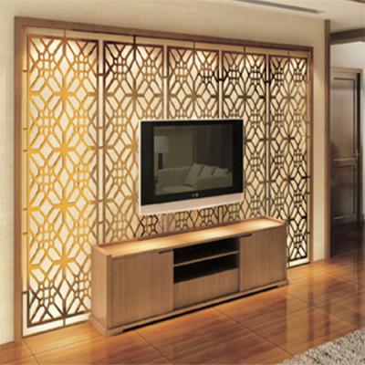 China Modern design high quality metal decorative room screen TV background wall screen price for sale