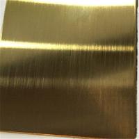 China Foshan 304 stainless steel copper color bright brushed finish sheet price 0.8mm 1.0mm 1.2mm thickness for sale