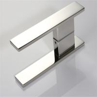 China Glass door handle, hairline finish stainless steel door handle European style large pull handle for sale