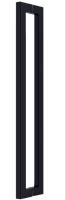 China large handle 304 stainless steel glass door handle spray paint black or white color for sale
