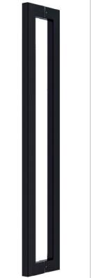 China large handle 304 stainless steel glass door handle spray paint black or white color for sale