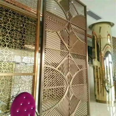China furniture metal work custom stainless steel partition wall decorative panel for sale