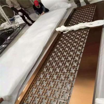 China Thailand style room divider furniture stainless steel screen metal panel for hotel construction projects for sale